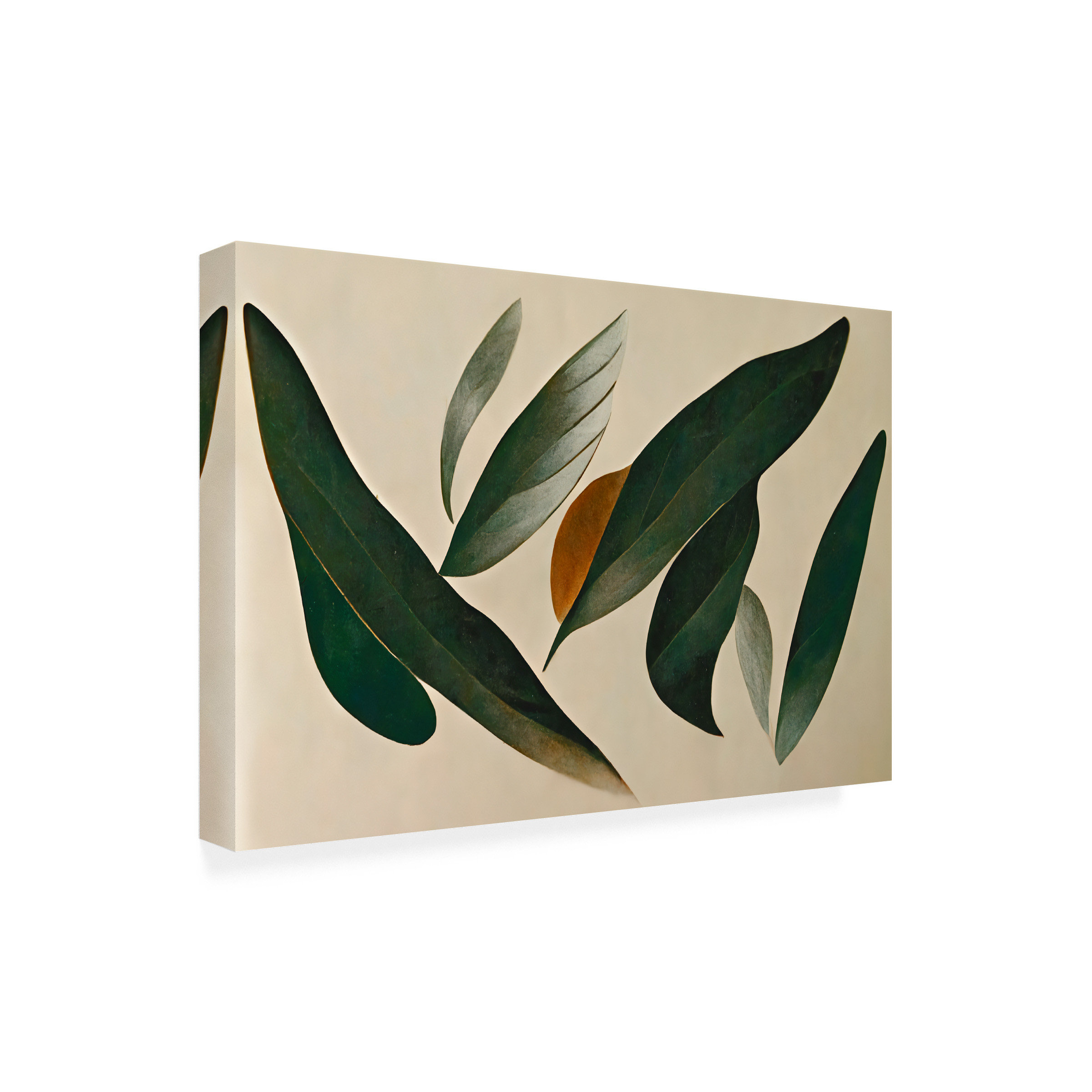 Bay Isle Home™ «Cheree Floating Leafs On Canvas» par X1 Brand Print ...