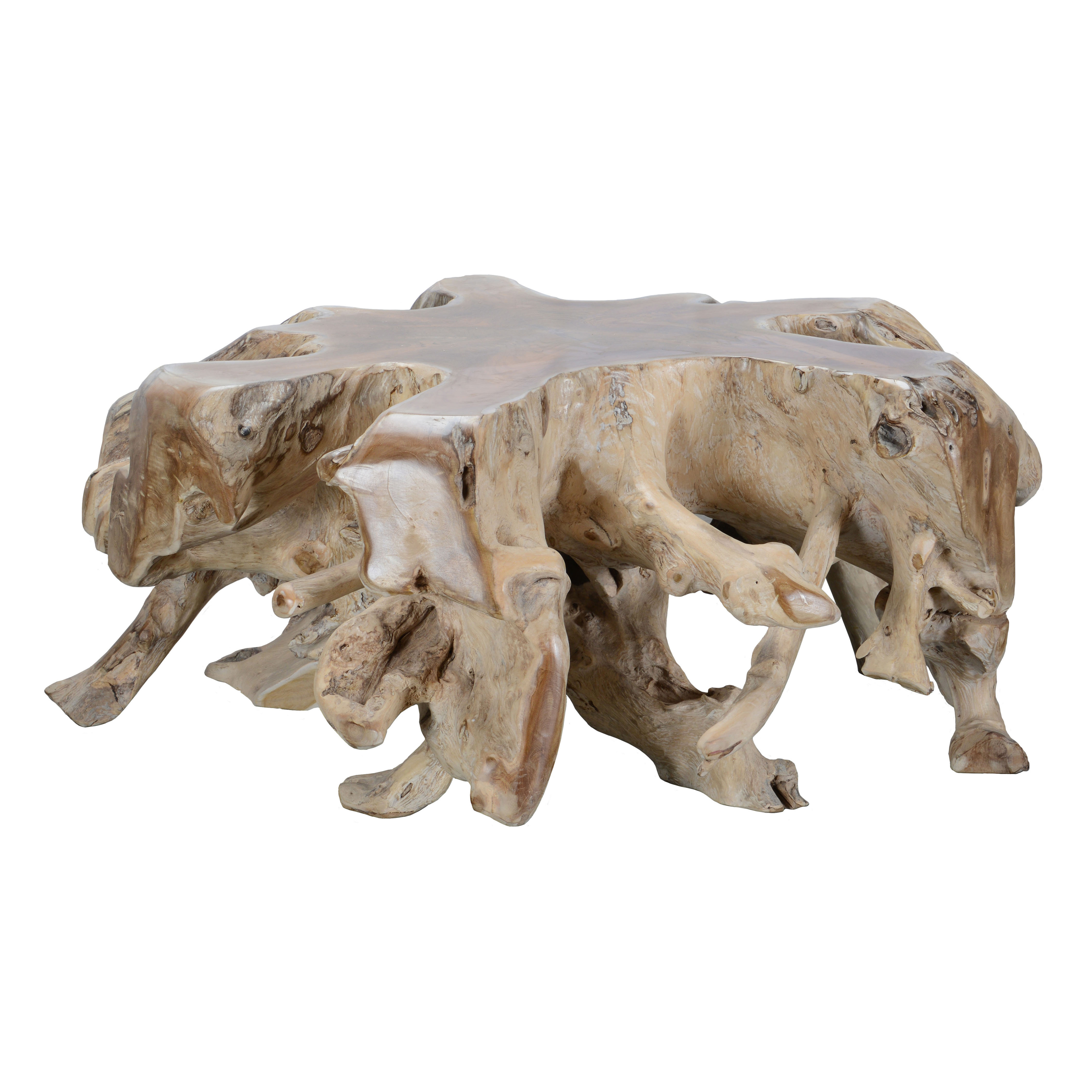 Classic Home Cypress Teak Root Wood Coffee Table | Perigold