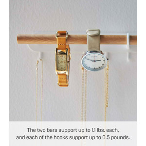 Yamazaki Home Wall Accessory Rack, Steel + Wood & Reviews | Wayfair