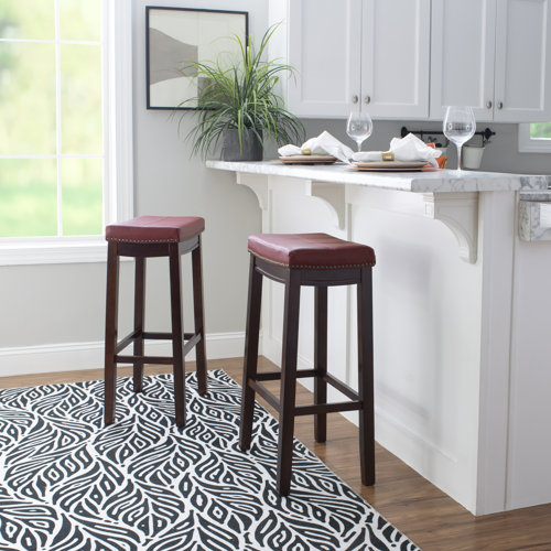 Red Bar Height Bar Stools You'll Love | Wayfair