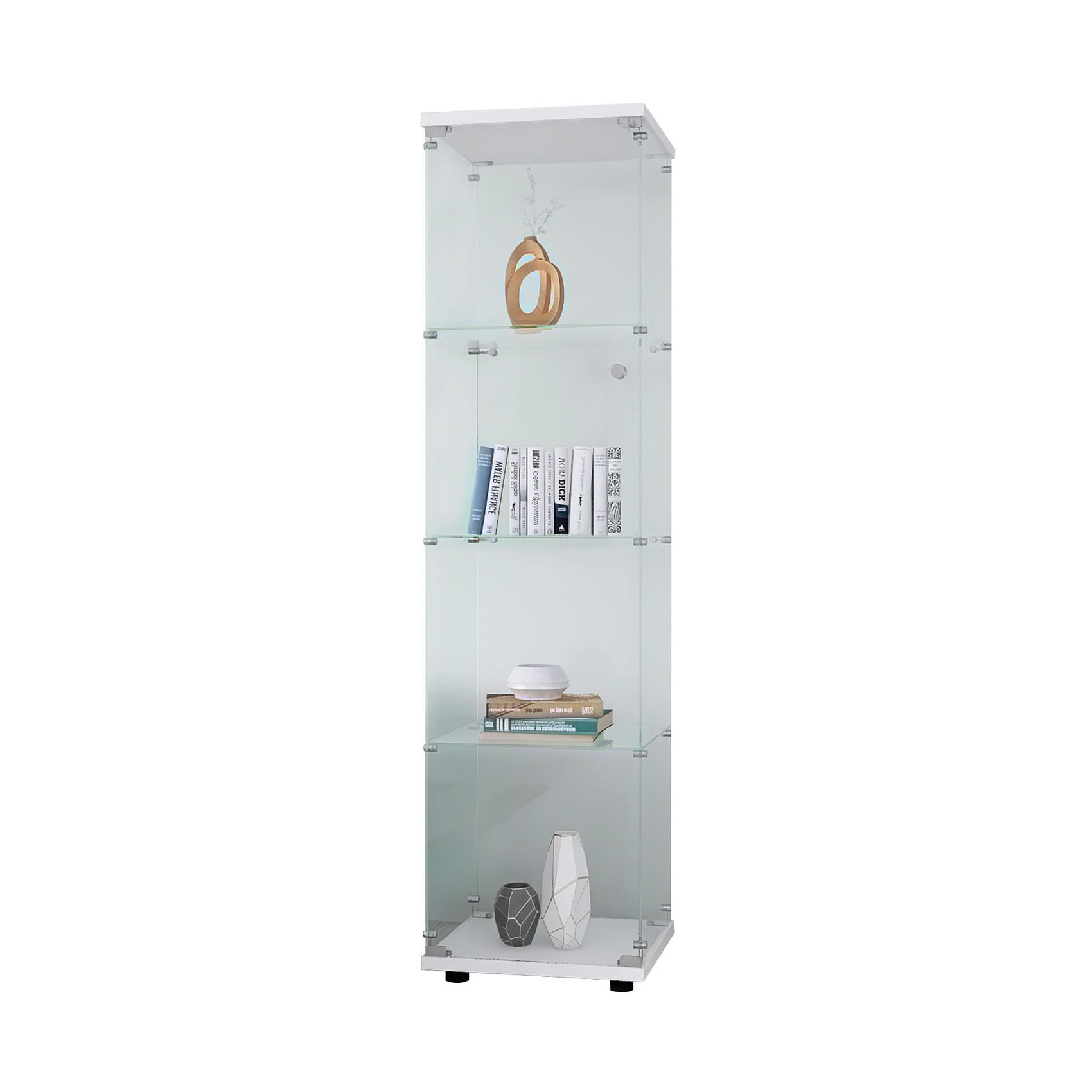 Mercer41 Floor Standing Glass Display Cabinet | Wayfair