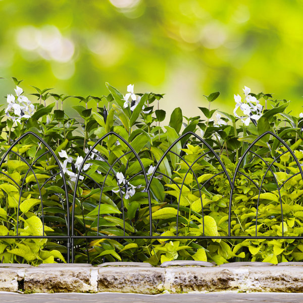 thealyn 23 " x 18 " Decorative Garden Fence Panel Set (Total Length 9.6 ...