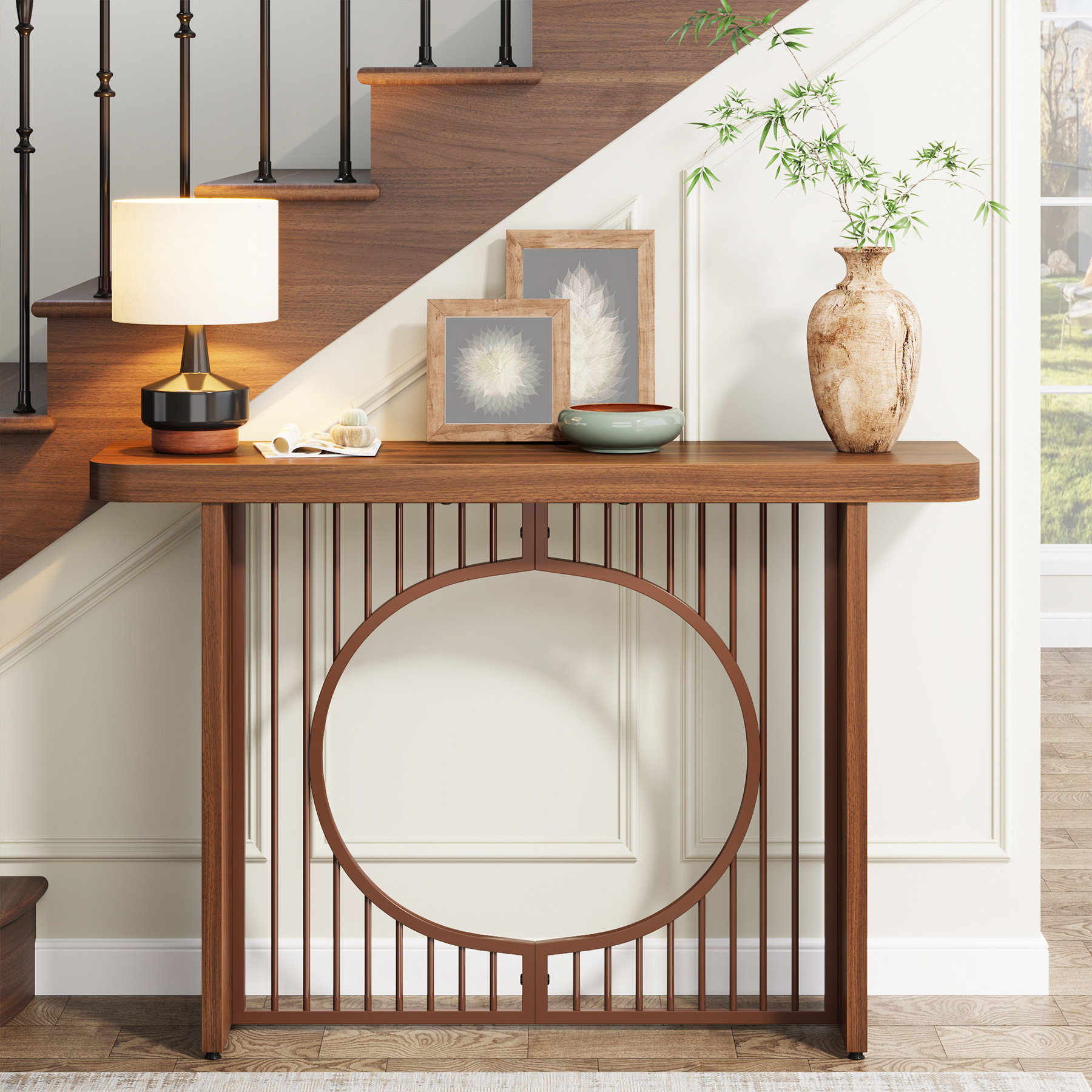 Millwood Pines 47" Farmhouse Console Table, Modern Rectangular Narrow ...