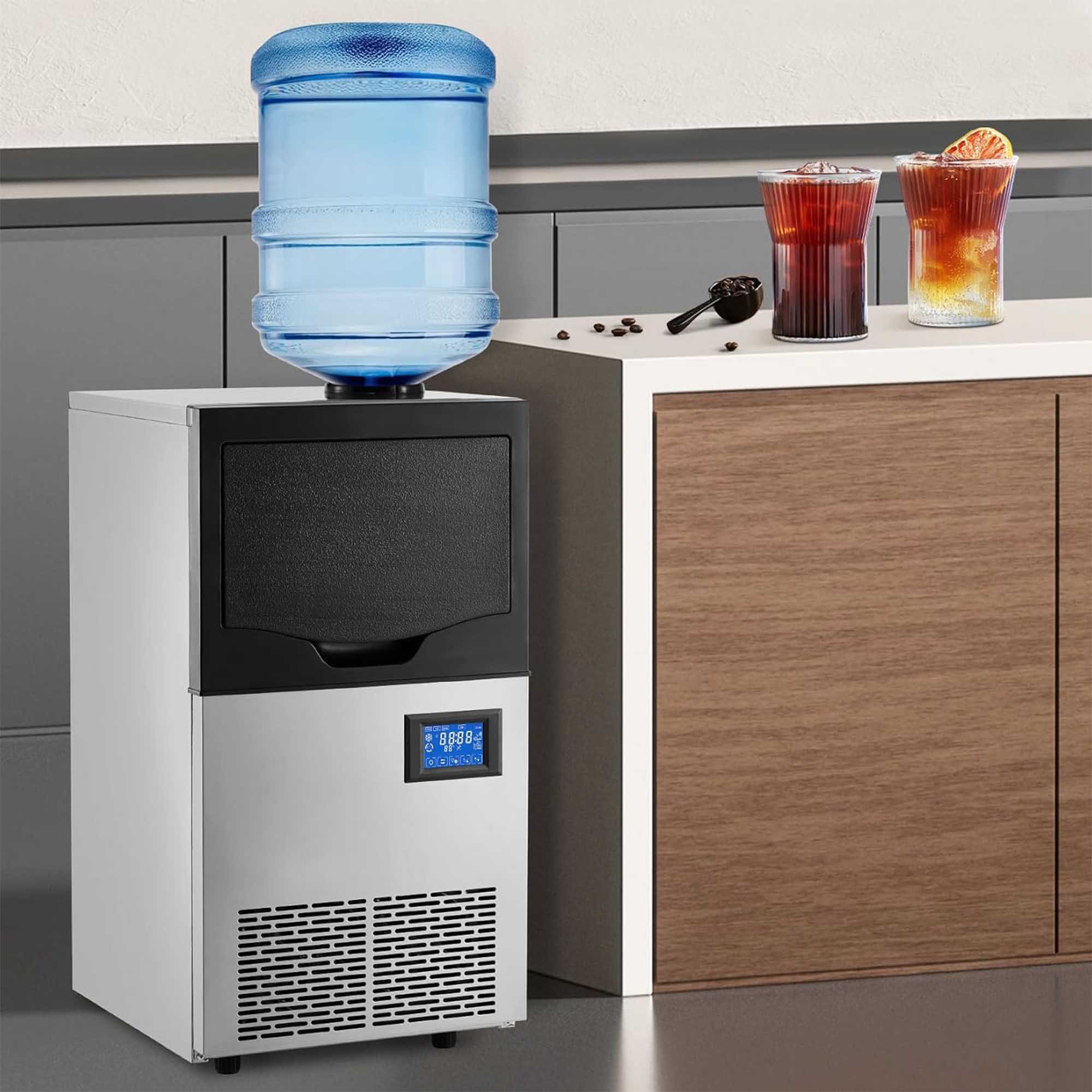 gaomon 140Lbs/24H Commercial Ice Maker Machine With 22Lbs Ice Storage ...