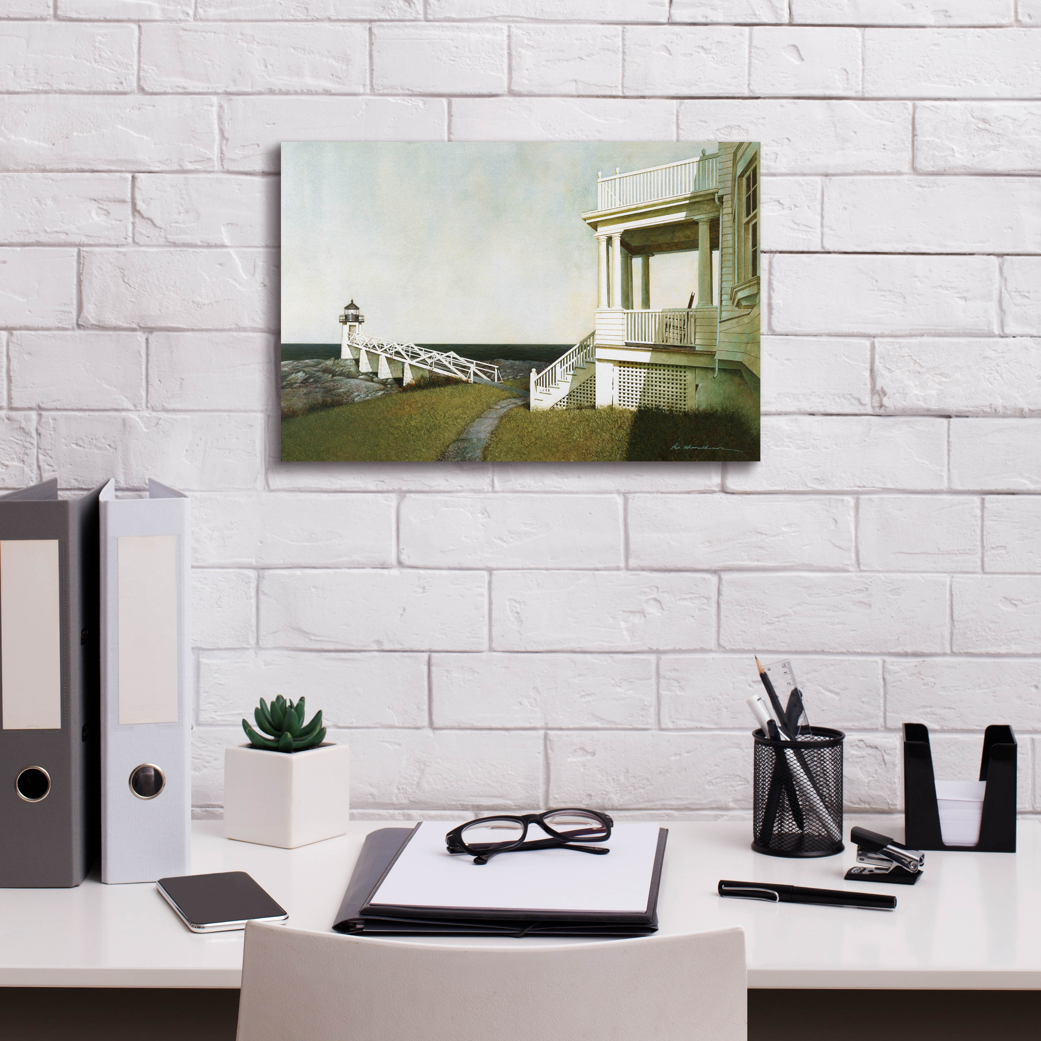 Breakwater Bay August Grove 'Marshall Point Lighthouse' By Zhenhuan Lu ...