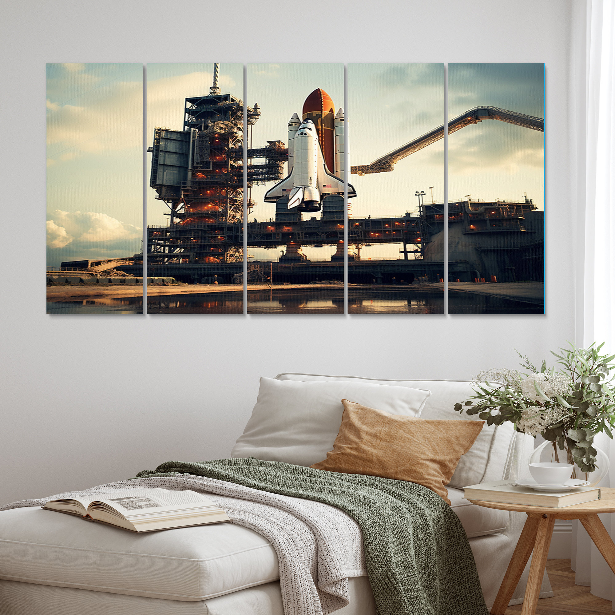 17 Stories Space Shuttle Launch IV - Space Shuttle Canvas Print - 5 ...