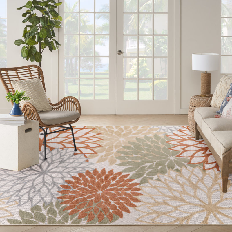 Winston Porter Chazney Floral Rug & Reviews | Wayfair