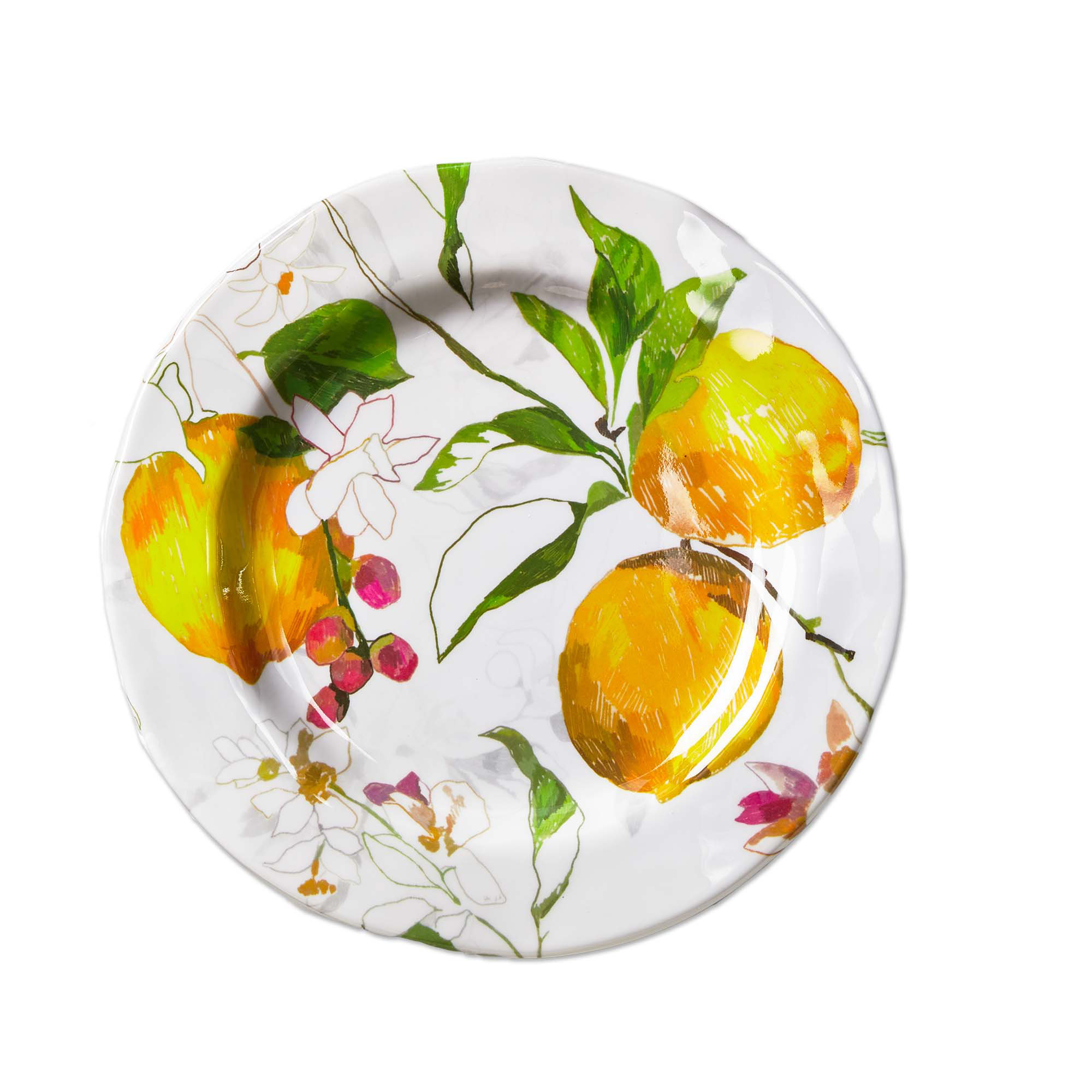 Mercer41 Lemoncello Melamine Spring Summer Salad Plate 9.0 in ...