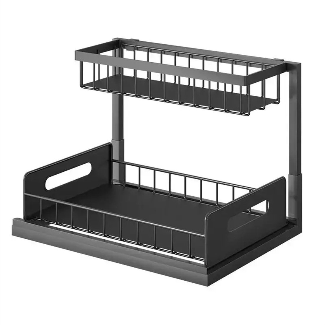 WKING Expandable Kitchen Countertop Shelf Organizer Rack With Sliding ...