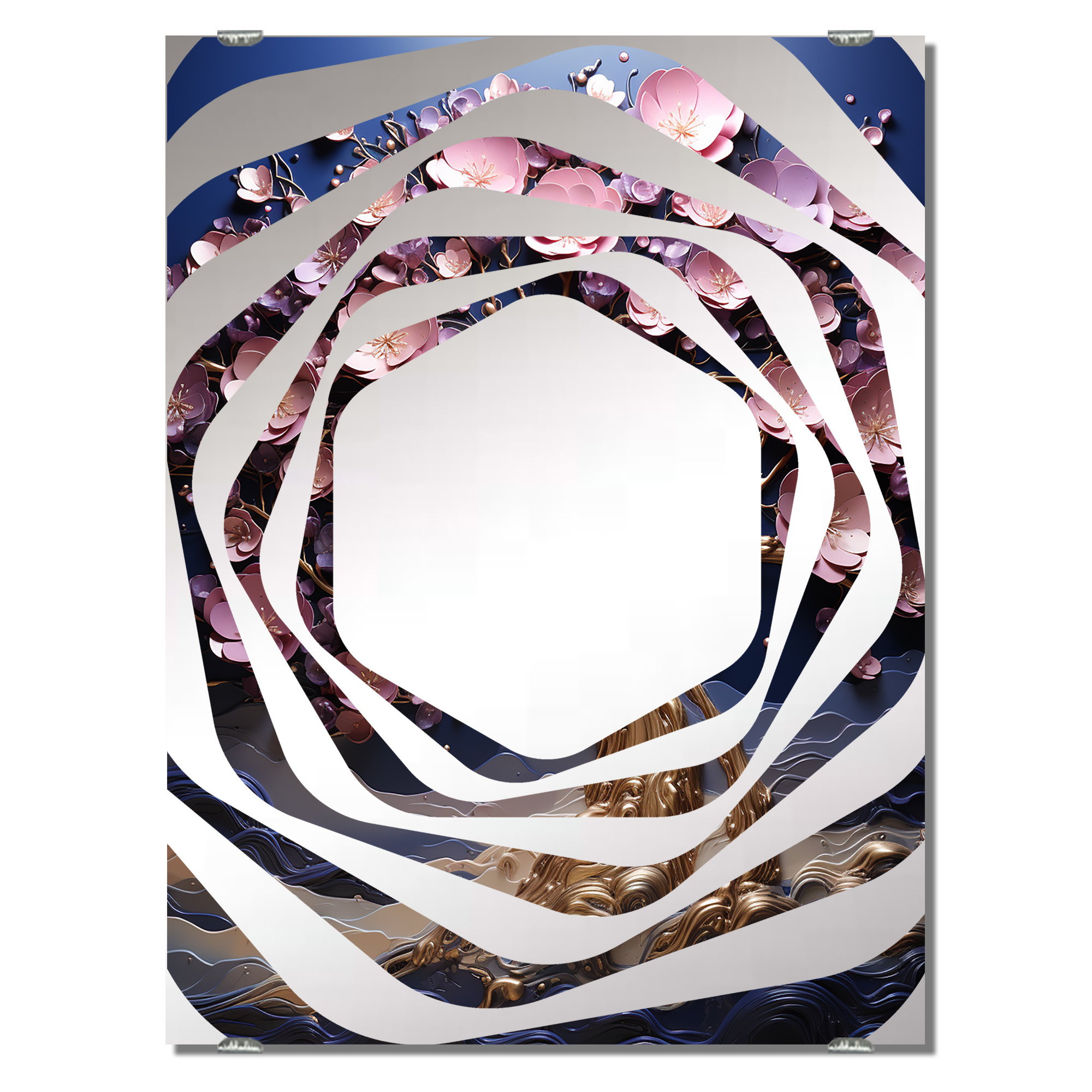 Design Art Orchid Tree Garden Of Branches III - Tree Wall Mirror Large ...