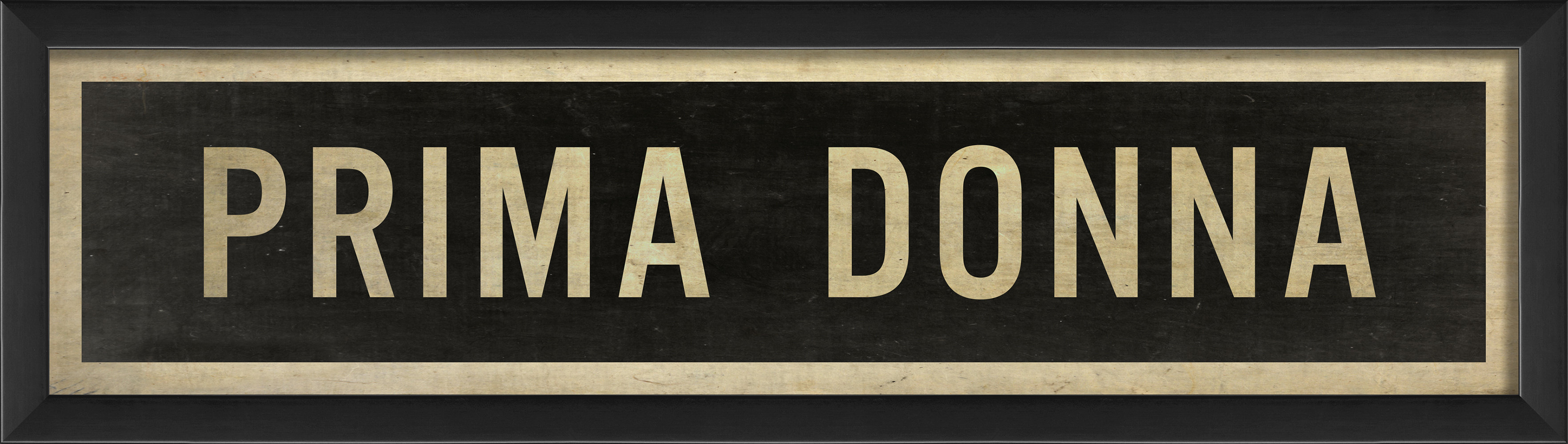 The Artwork Factory Sign Prima Donna Framed Textual Art - Wayfair Canada