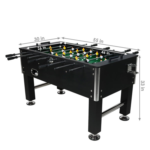Wade Logan® Agosto 55'' 2-Player Indoor Foosball Table with 2 Drink ...