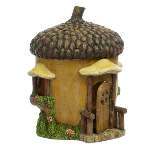 Arlmont & Co. Alvonia Fairy Garden Statue, Acorn House | Wayfair