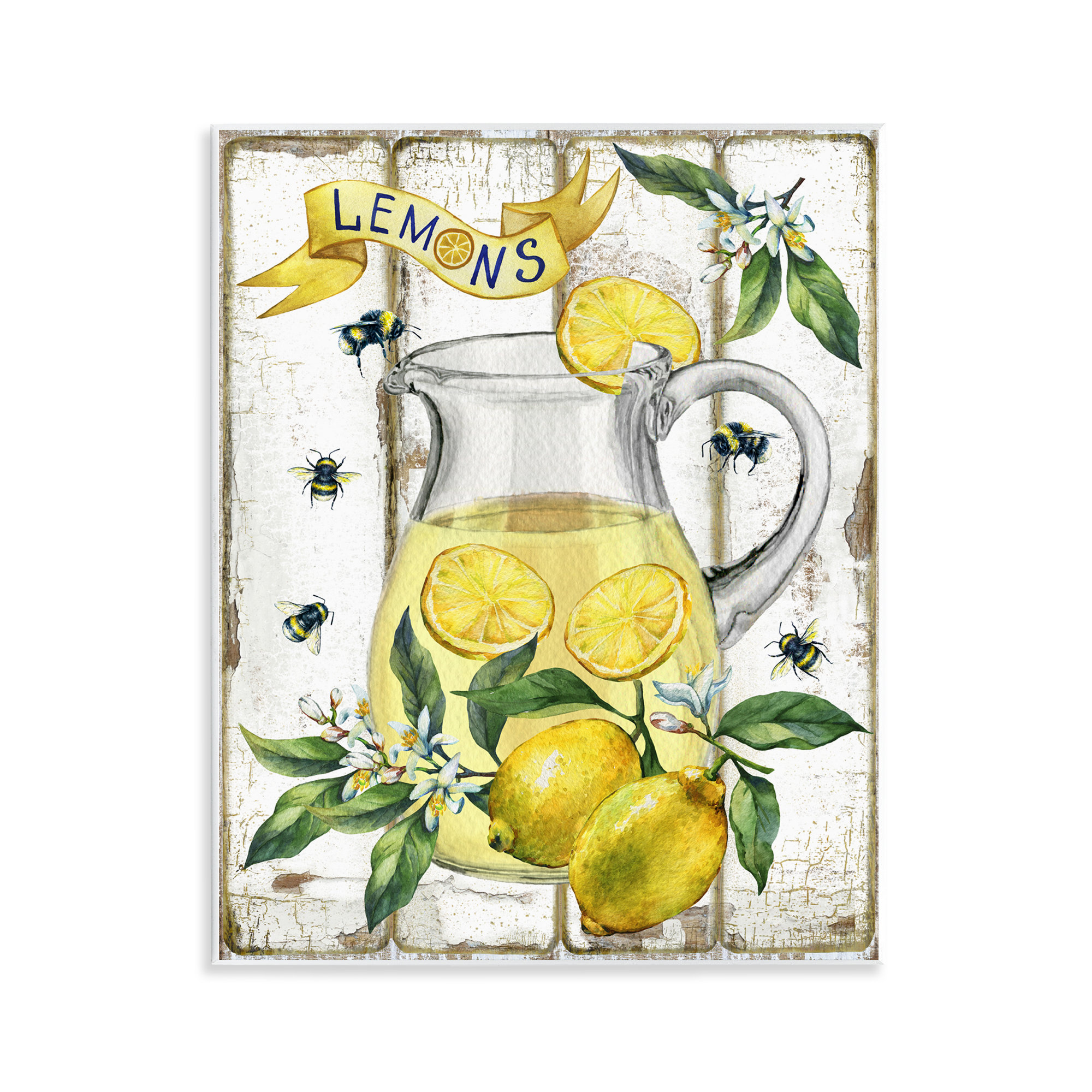 Winston Porter Farmhouse Fresh Lemon Wall Plaque Art by Creatif Belle ...