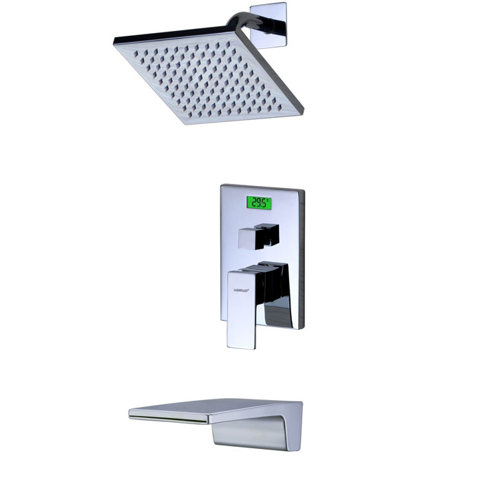 Sumerain Complete Shower Faucet System with Rough in-Valve,Wall Mount ...