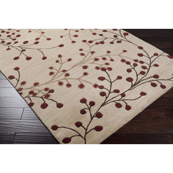 Langley Street Elsberry Wool Floral Rug & Reviews | Wayfair