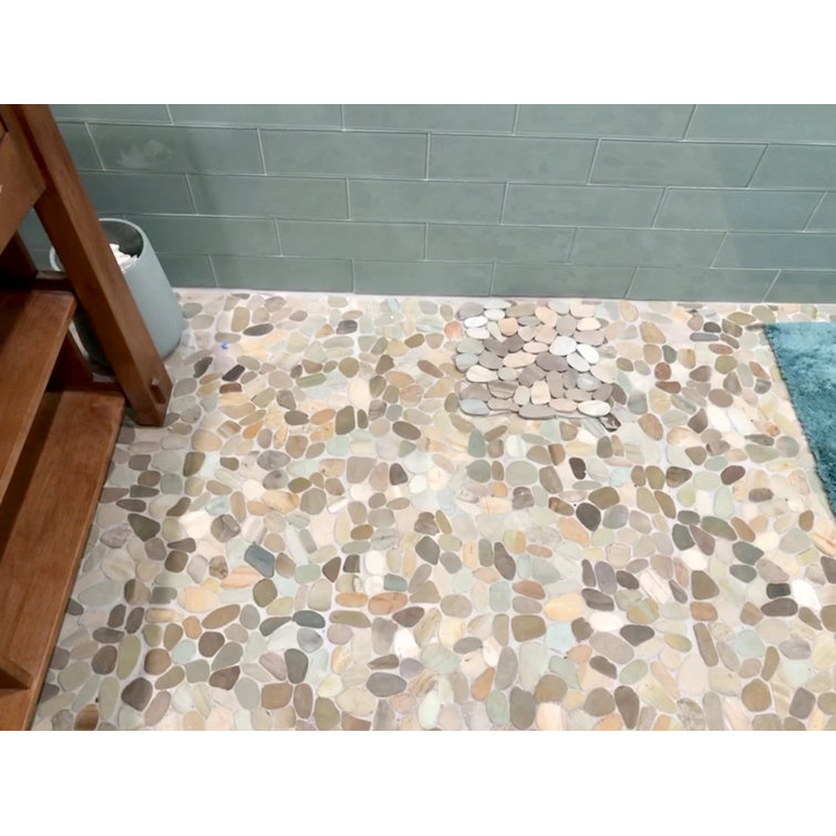 FuStone Bali 12" x 12" Natural Stone Mosaic Wall & Floor Tile & Reviews ...