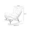 ChairVogue Light Luxury Nordic Leisure Snail Rocking Chair Rocking ...