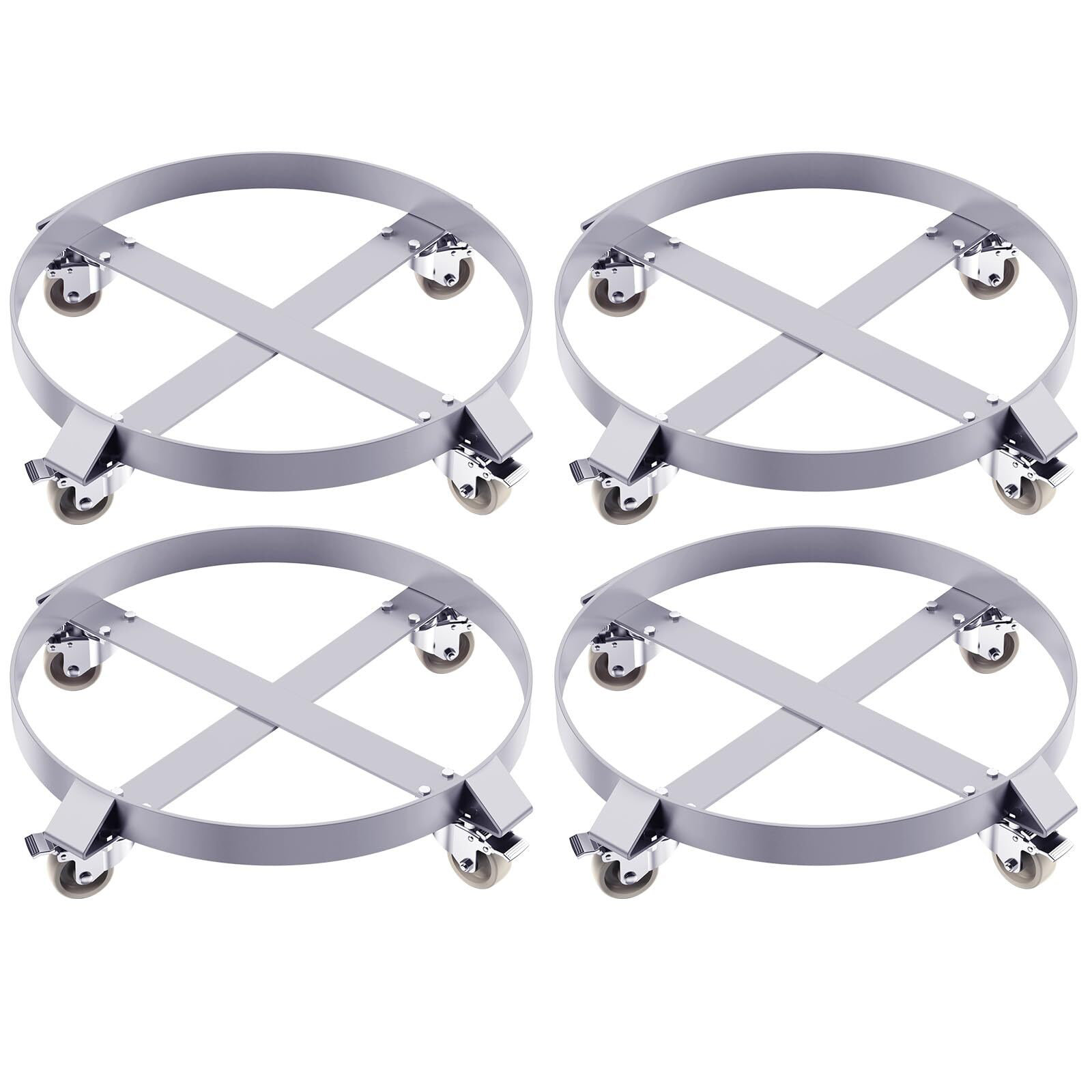 babevy 55 Gallon Drum Dolly,Dolly Heavy Duty Steel 1000 Pound Drum ...