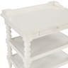 Alcott Hill Antique White Nightstand with Spool Turned Legs and Pull ...
