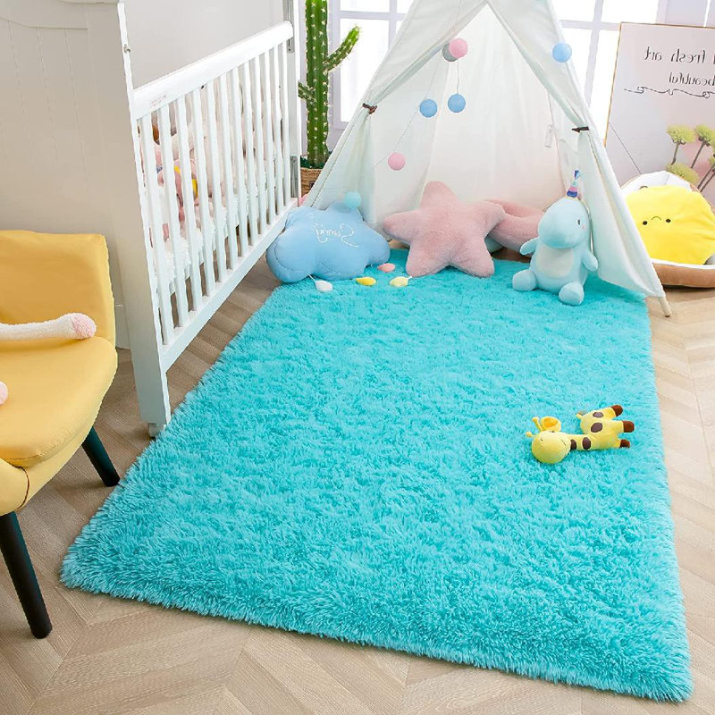 Mercer41 Hamdija Solid Color Hand Braided Rectangle 5' x 8' Velvet Area ...