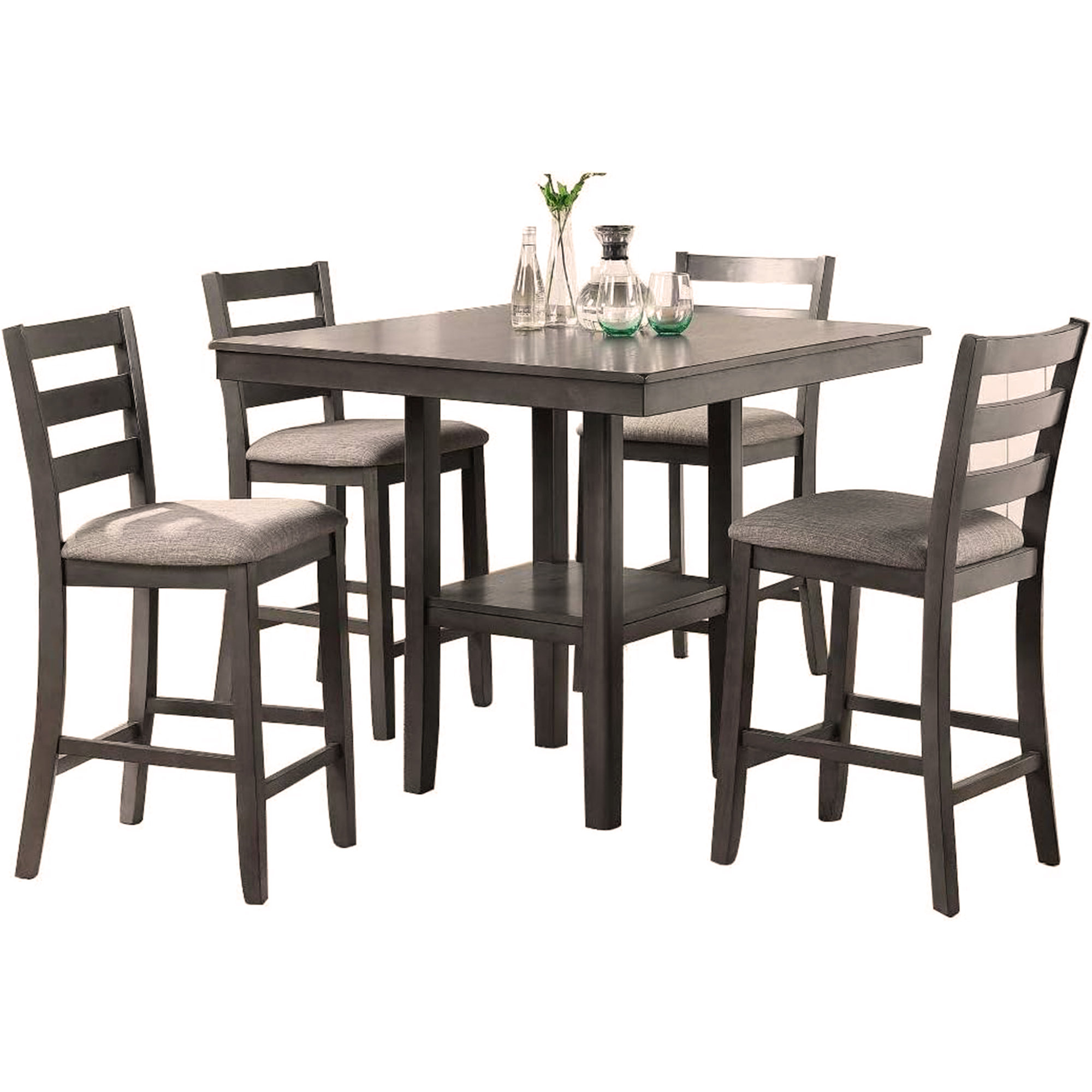 Lark Manor™ Classic Dining Room Furniture Gray Finish Counter Height ...