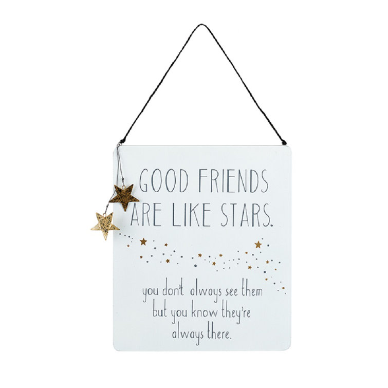 Brambly Cottage Good Friends Sign | Wayfair.co.uk