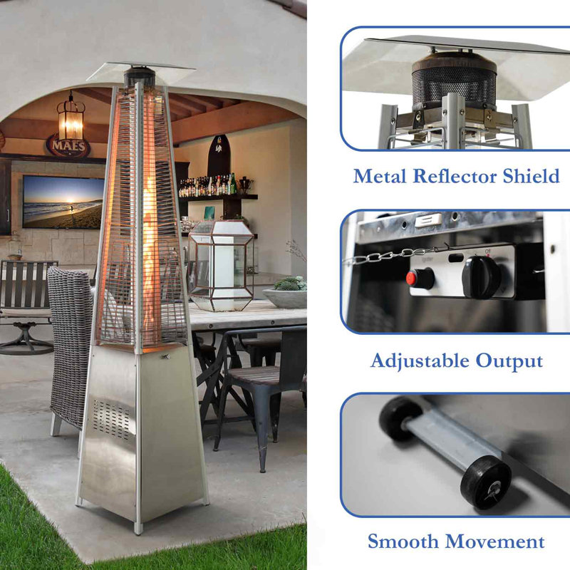 PANDA GENIUS 42,000 BTU Propane Standing Patio Heater | Wayfair