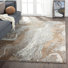 Orren Ellis Marble Abstract Brown Beige Gold Area Rug & Reviews | Wayfair