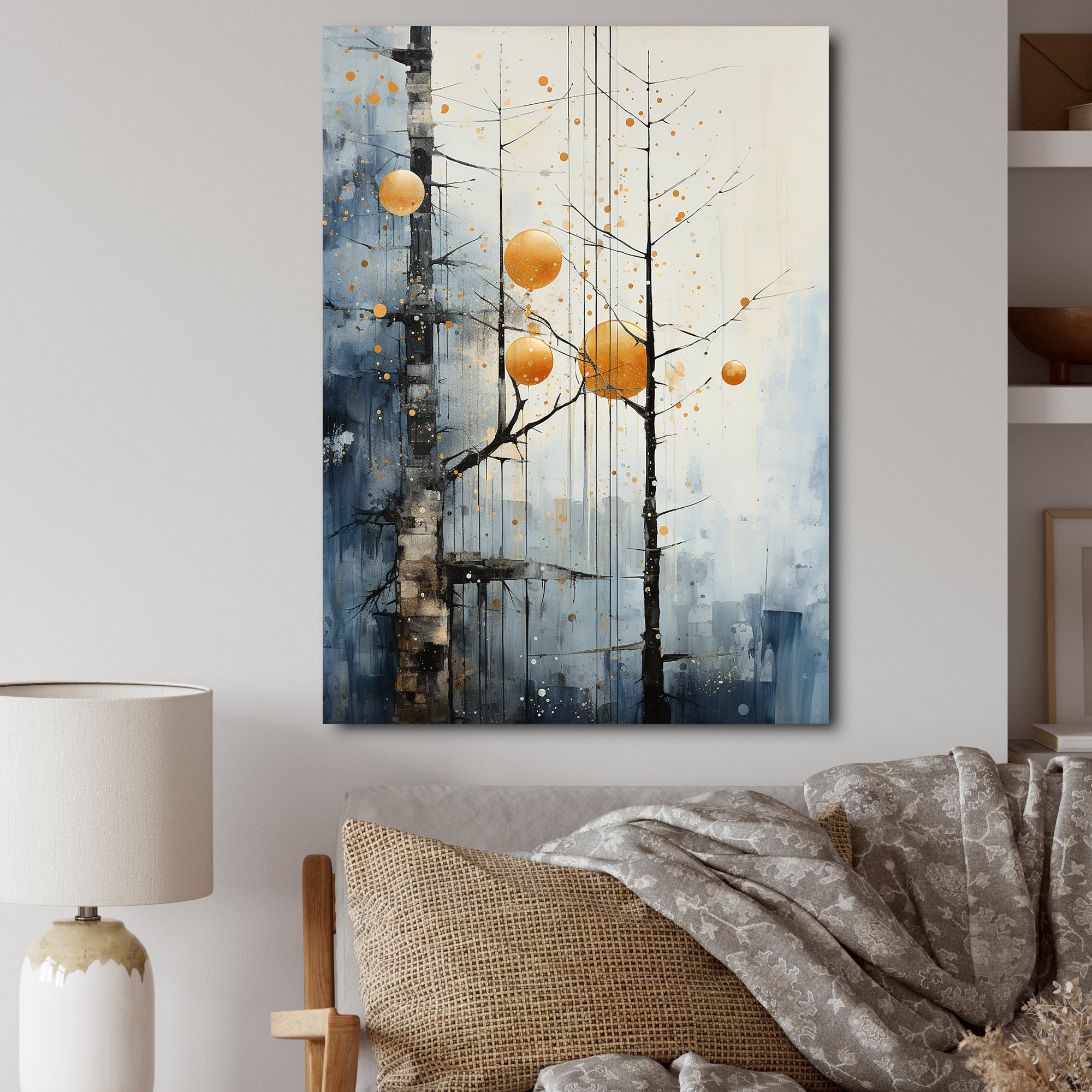 Red Barrel Studio® Abstract Towers Of Specks III - Abstract Wall Art ...