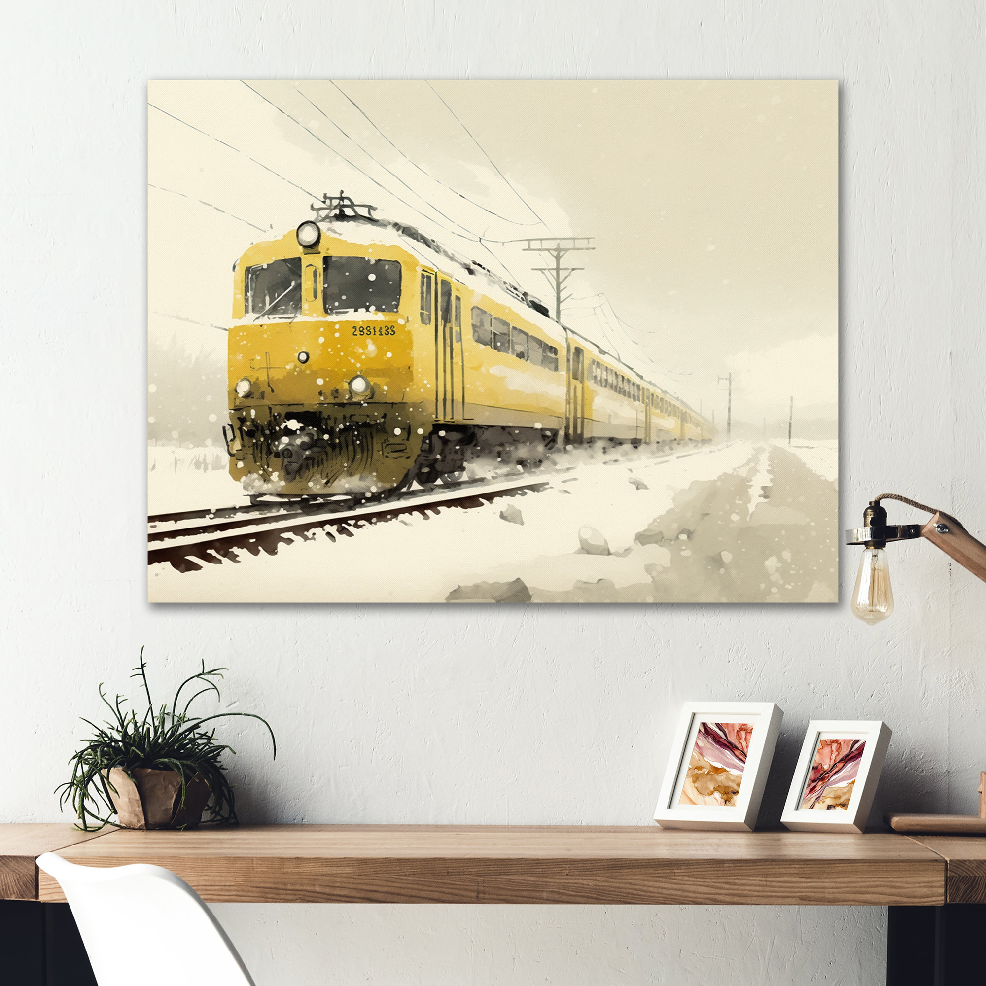 Williston Forge Train On The Move III On Metal Graphic Art | Wayfair