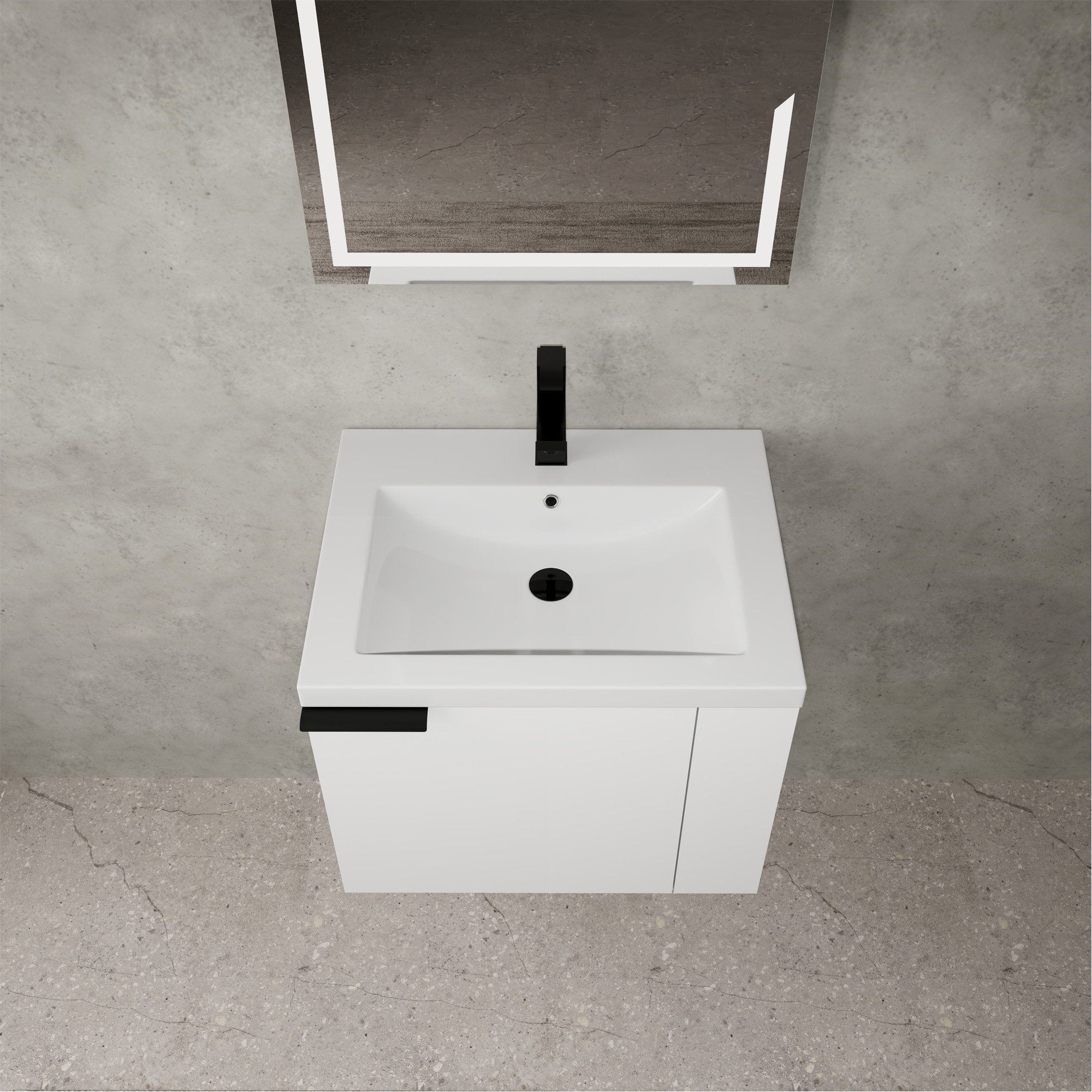 Ebern Designs Sturdy Bathroom Vanity With Ample Storage And Soft Close ...