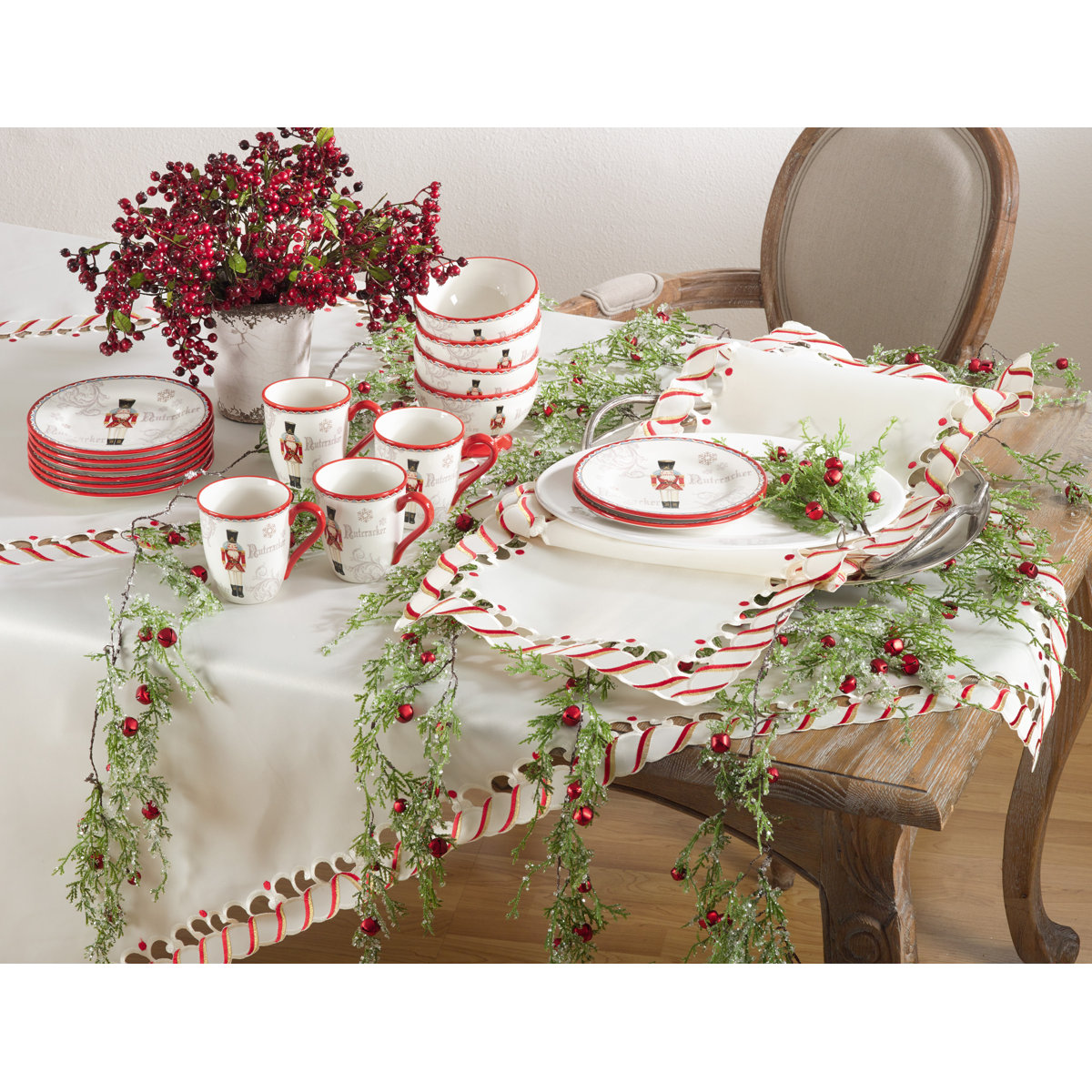 The Holiday Aisle® Candy Cane Table Runner & Reviews | Wayfair