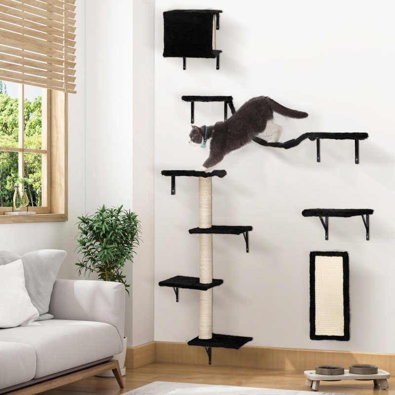 Tucker Murphy Pet™ Wall-mounted Cat Tree Shelves & Reviews | Wayfair