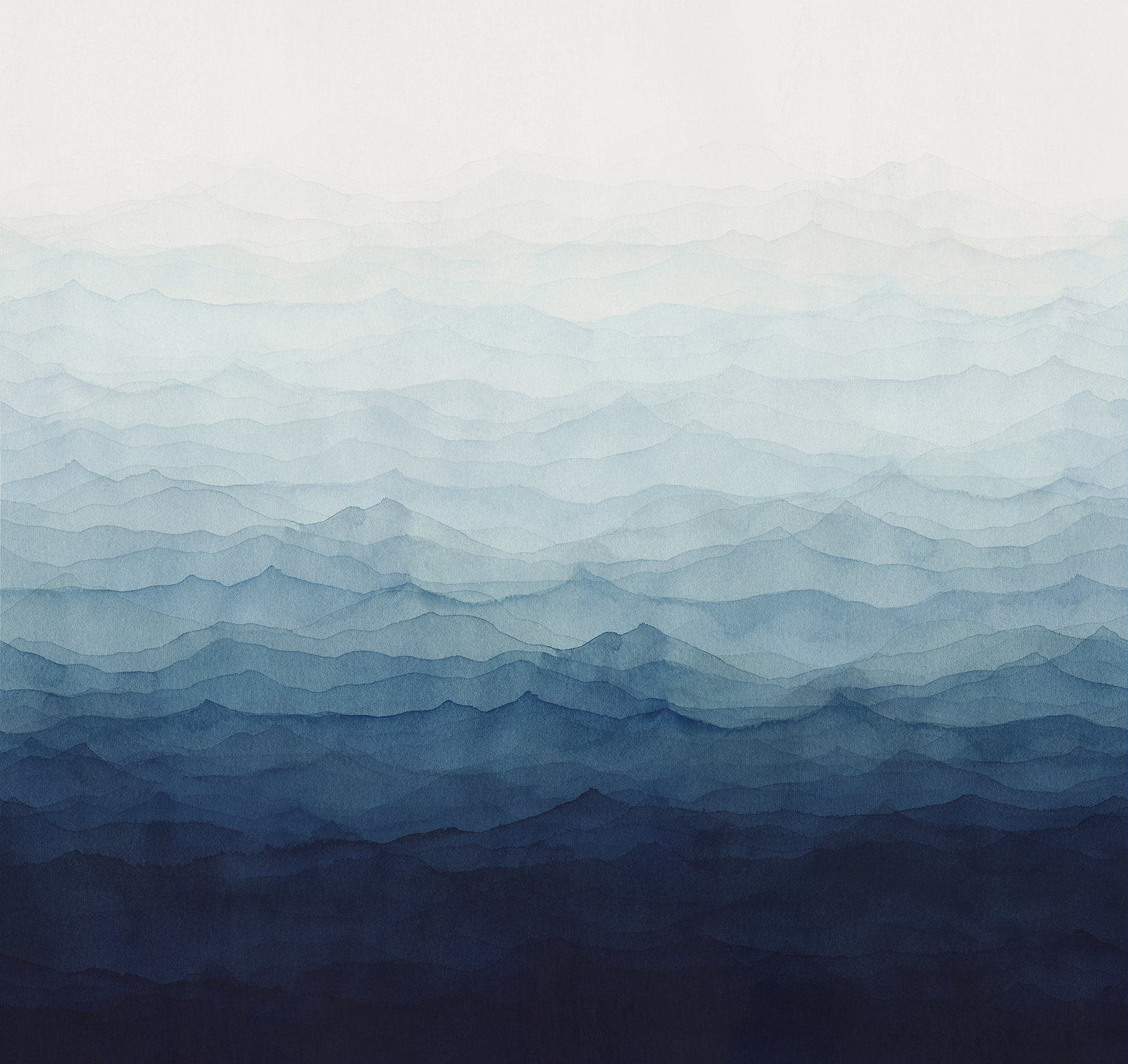Walls Republic Garden Green Watercolor Horizon Print Textured Wallpaper ...