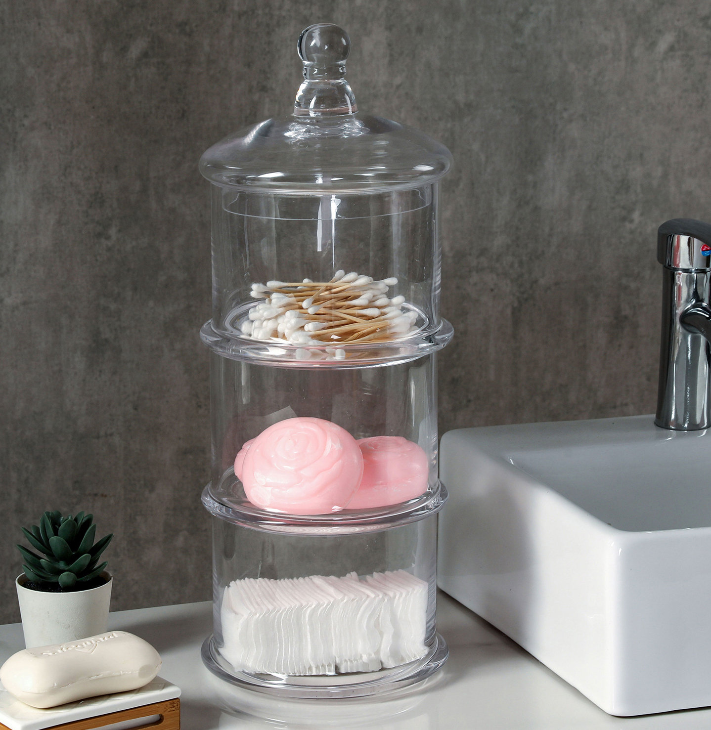 Red Barrel Studio 3 Piece Bathroom Storage Container - Wayfair Canada