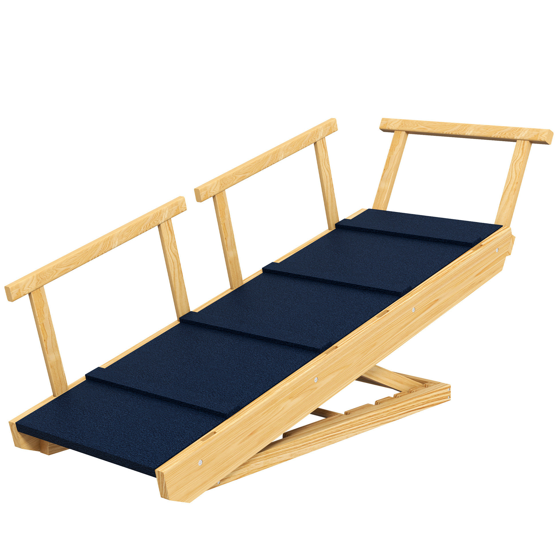 Tucker Murphy Pet™ Adjustable Height Wooden Dog Ramp With Non-slip Mat ...