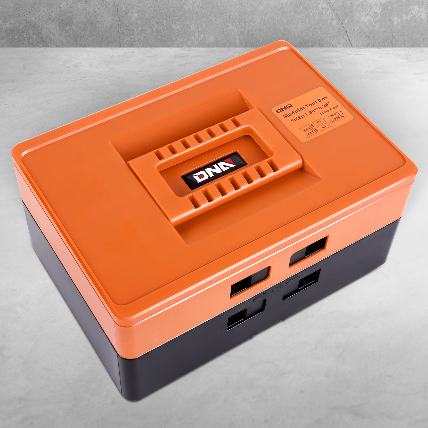 Williston Forge 2-Layer Lockable Tool Box Plastic Portable Storage ...