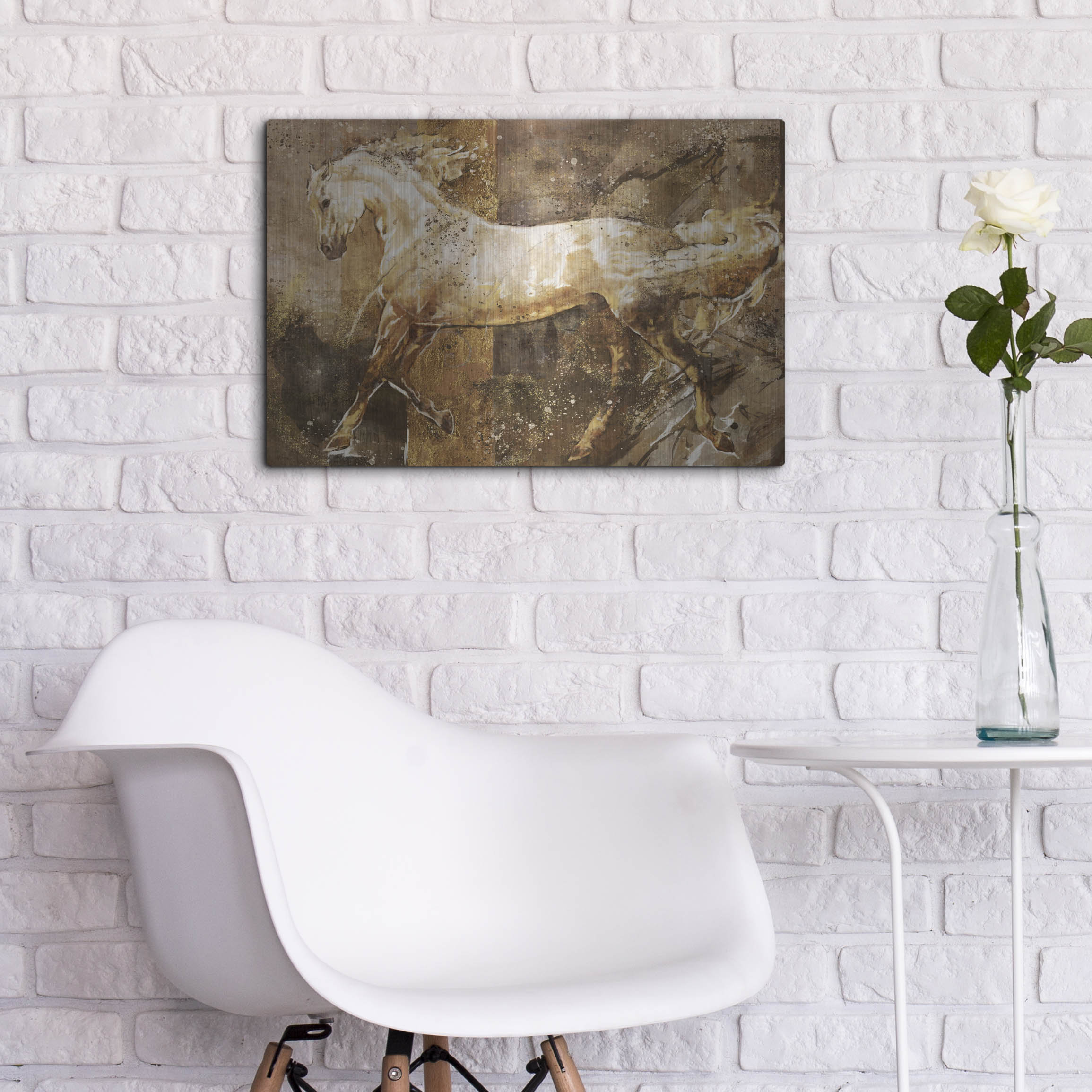 Latitude Run® 'Fibonacci White' by Marta Wiley Metal Wall Art | Wayfair