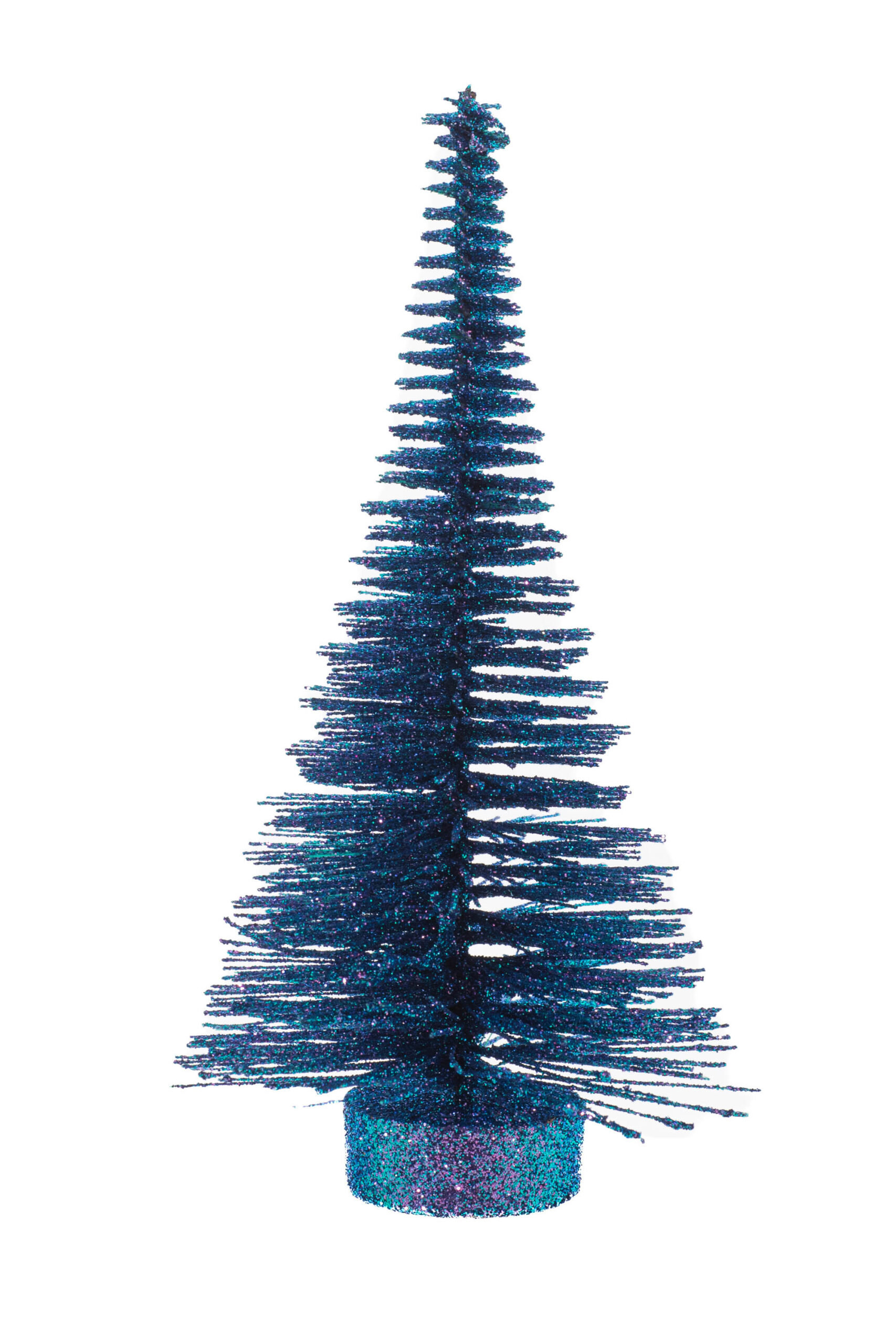 The Holiday Aisle® Royal Blue Plastic Glittered Pine Needle Decorative ...