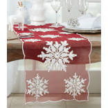 The Holiday Aisle® Rectangle Christmas Polyester Table Runner & Reviews ...