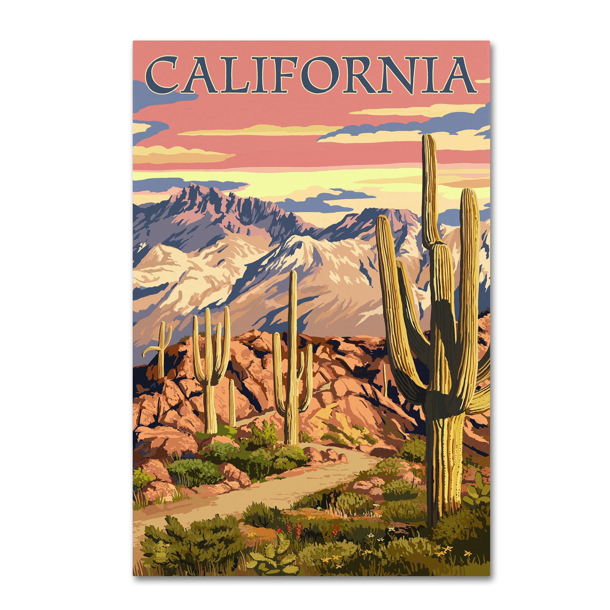 Trademark Fine Art 'Desert' Vintage Advertisement on Canvas & Reviews ...
