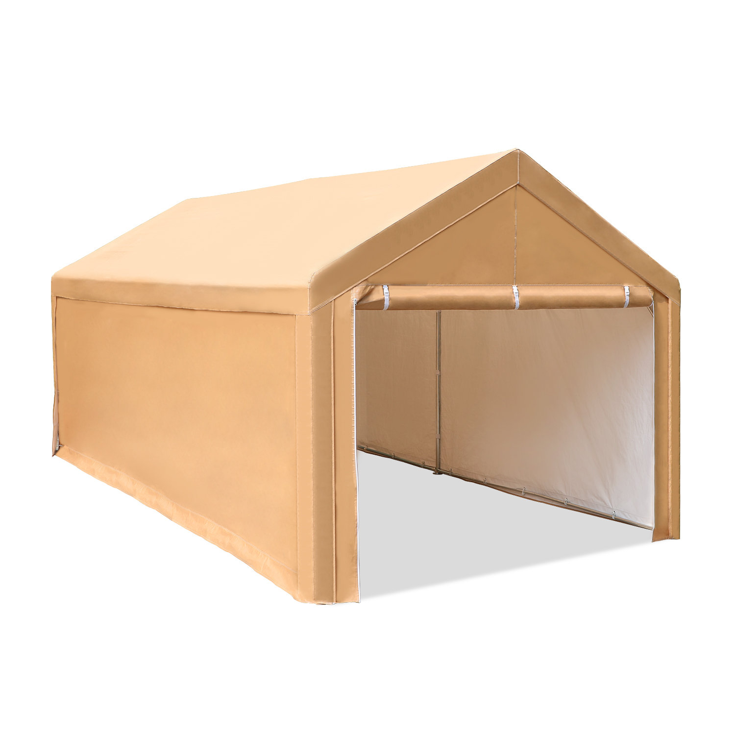Arlmont & Co. Monigue 10 Ft. W X 20 Ft. D Canopy Portable Garage ...
