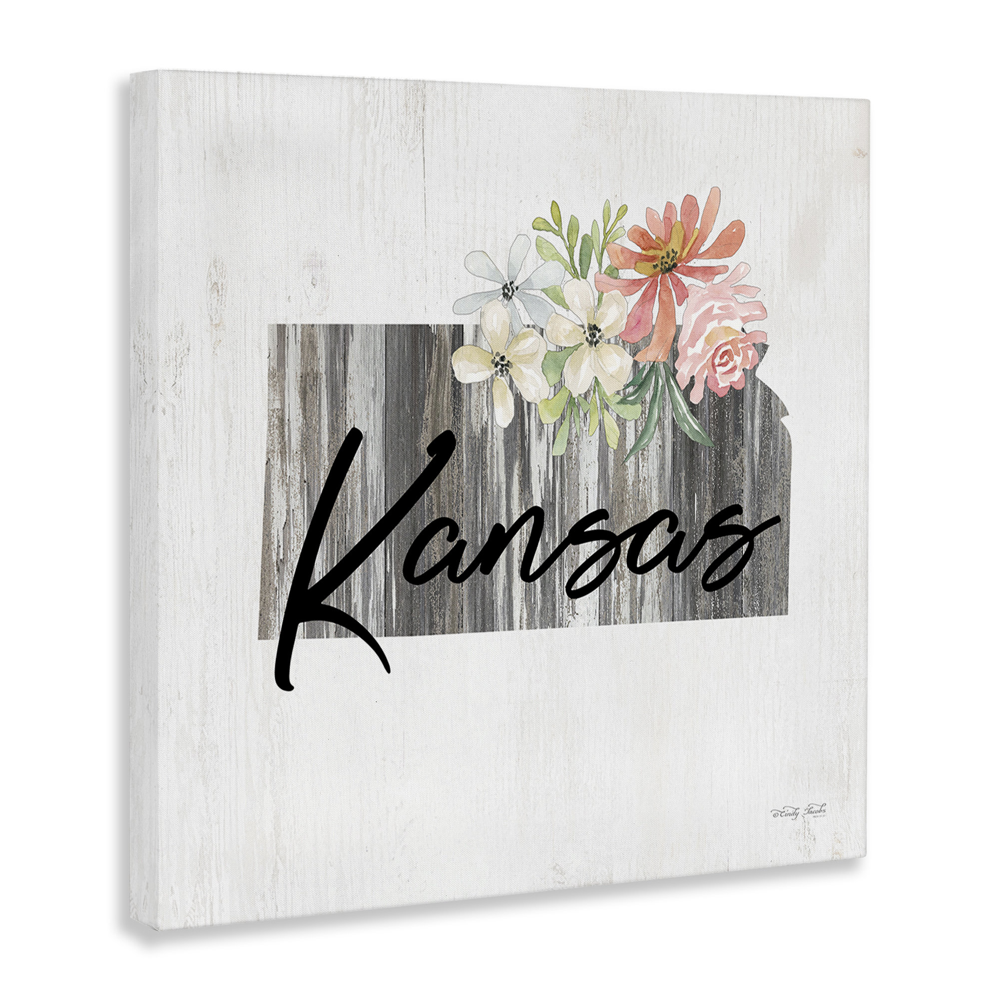 Winston Porter Shabby Elegance Kansas Canvas Wall Art by Cindy Jacobs ...