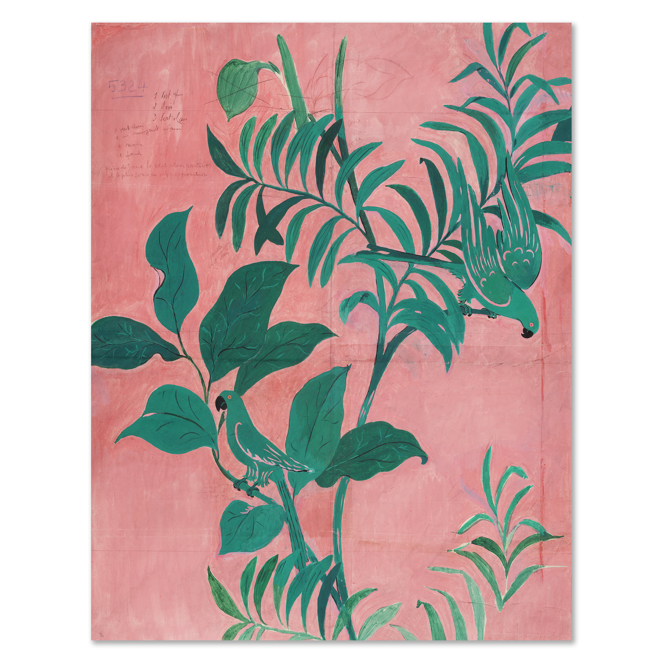 Soicher Marin Pink Birds by Paule Marrot - Print | Wayfair