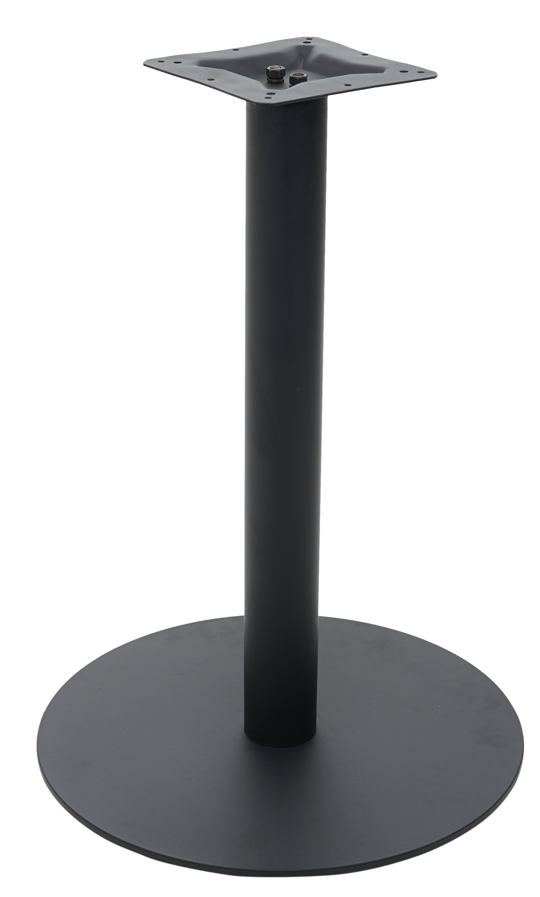 BFM Seating Uptown Black 20" Round Indoor Dining Height Table Base ...