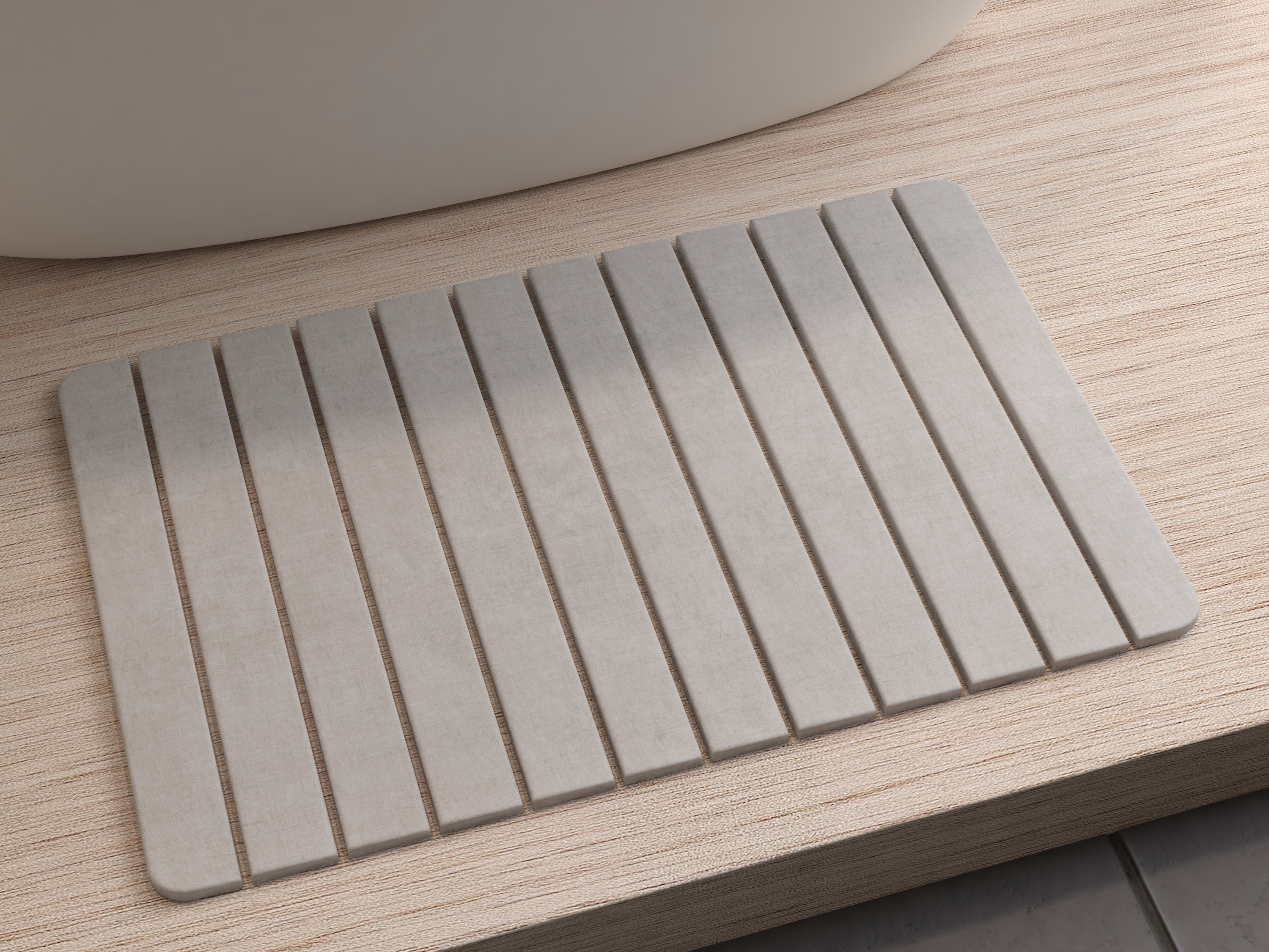 Latitude Run® Diatomite Quick-Dry Stone Bath Mat - 34" X 21", Large ...