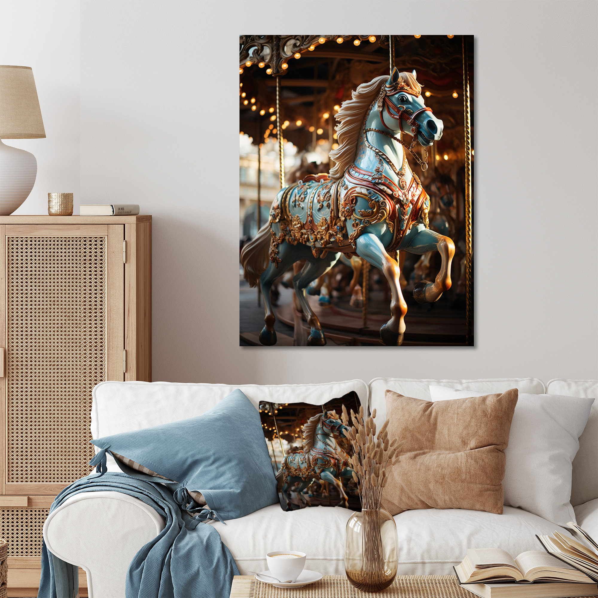 Astoria Grand Carrousel Carousel Bliss - Décoration murale en métal ...