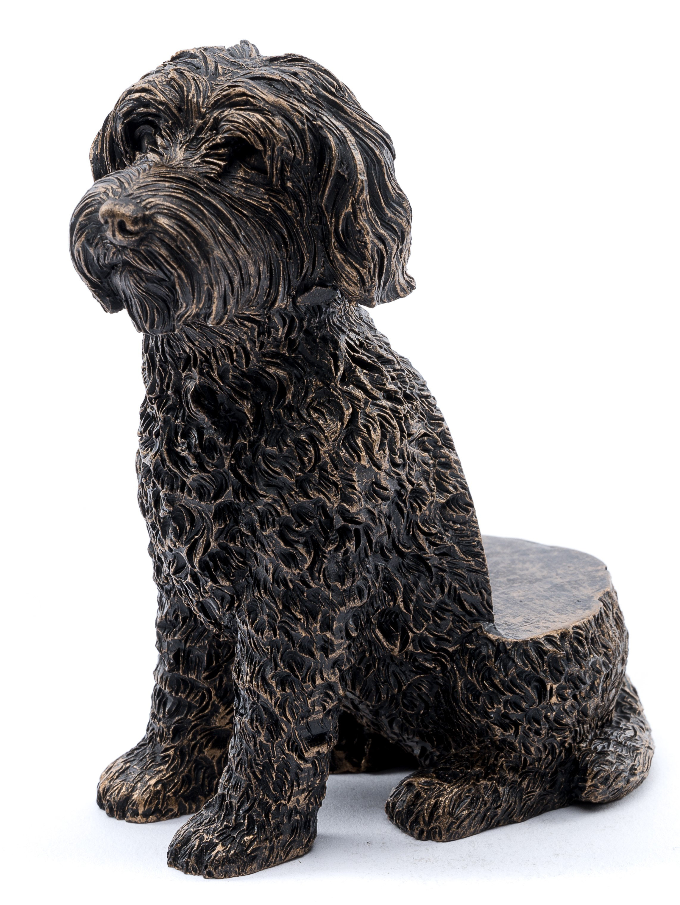 Winston Porter Leando Cockapoo Dog Bronze Coloured Planter Feet In Gift ...