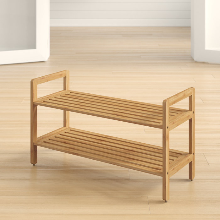 Rebrilliant 2-Tier Shoe Rack & Reviews | Wayfair